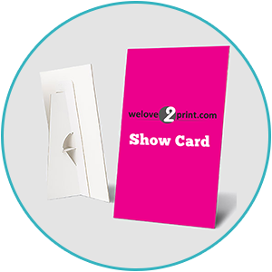 Strut Show Cards UK Bespoke Printing Free Design + Free UK Delivery