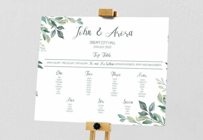 Wedding Table Plans